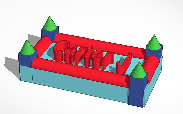 3D design Name tag - Tinkercad