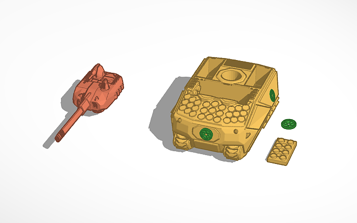 3D design STAR WAR TANK(LEGO COMPATIBLE) - Tinkercad