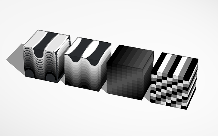 3d Design Gradient Tests Tinkercad