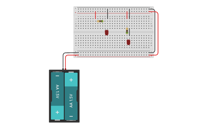 Circuit design Class Example: Breadboard LED Circuit Placement Options ...