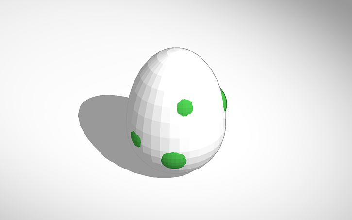 3D design Pokemon Egg (003) - Tinkercad