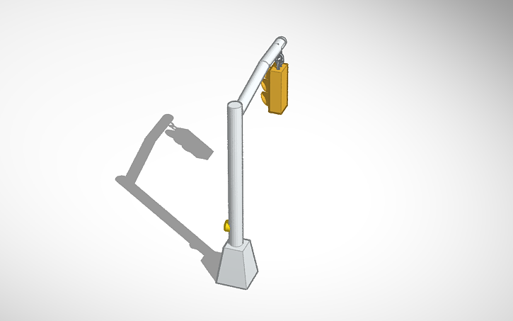 3D design traffic light - Tinkercad