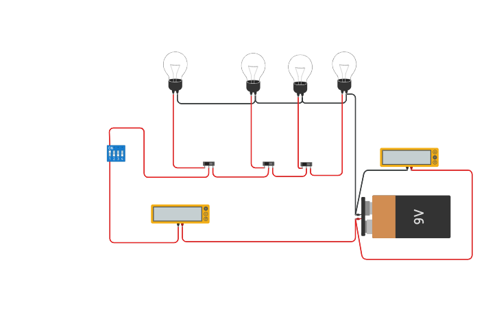 Circuit design Godown Wiring | Tinkercad