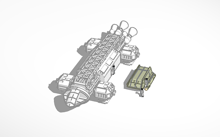 3D design Star Trek Shuttlecraft and Space 1999 Eagle | Tinkercad