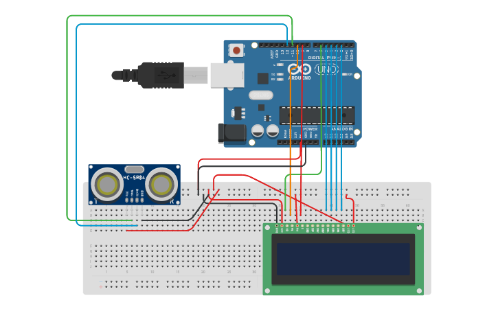 Circuit Design Measure Distance Tinkercad
