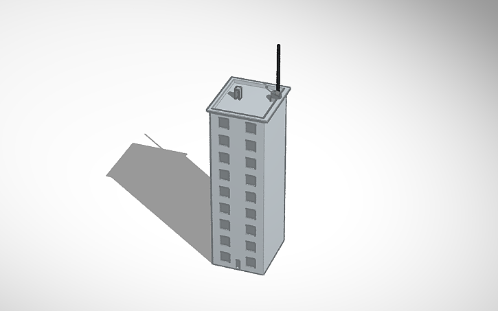 3D design city building - Tinkercad