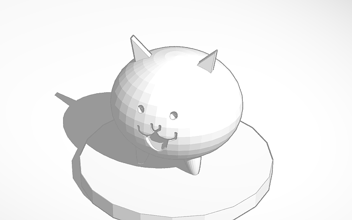 3D design Battle Cats - basic cat - Tinkercad