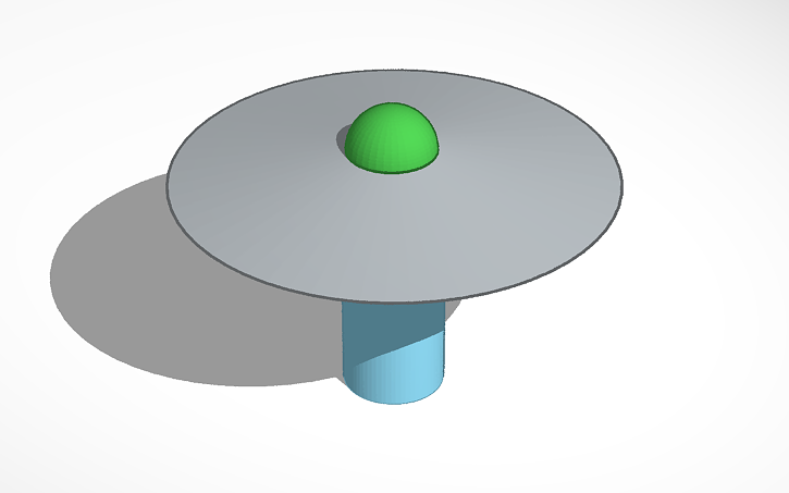 3D design Alien Space Ship - Tinkercad