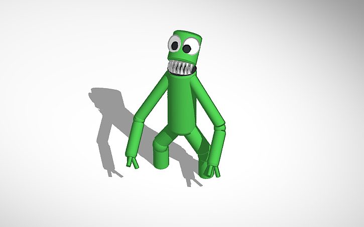 3D design Green (Rainbow friends by Gasblaster2t) - Tinkercad