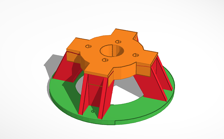 3D design T28 Trojan Motor mount - Turnigy D3536/8 A - Tinkercad