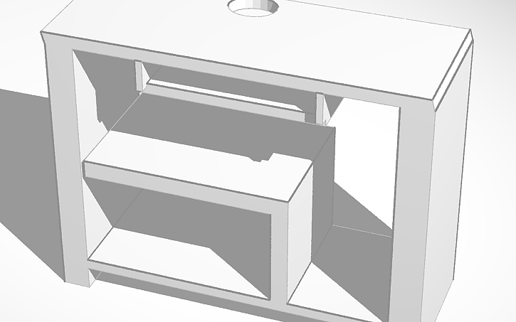 3D design Pc Table - Tinkercad