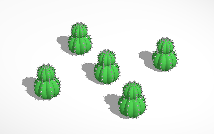 3D design Cactus 2 - Tinkercad