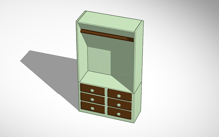 3D design Wardrobe - Tinkercad