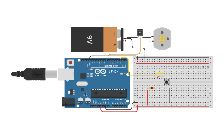 Circuit design INFRARROJO BOMBA DE AGUA - Tinkercad