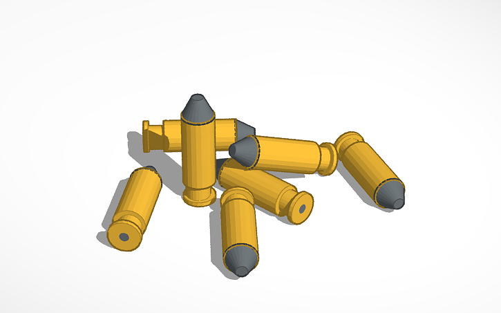 3D design bullets - Tinkercad