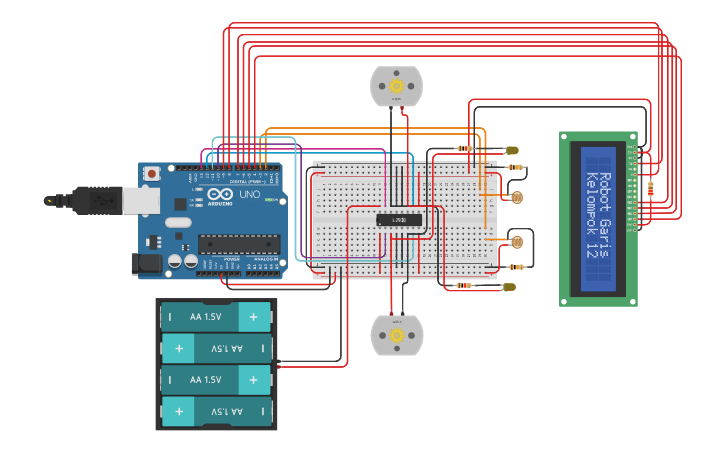 Circuit Design Tugas Akhir Tinkercad
