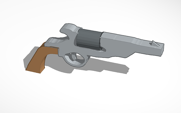 3D design revolver | Tinkercad