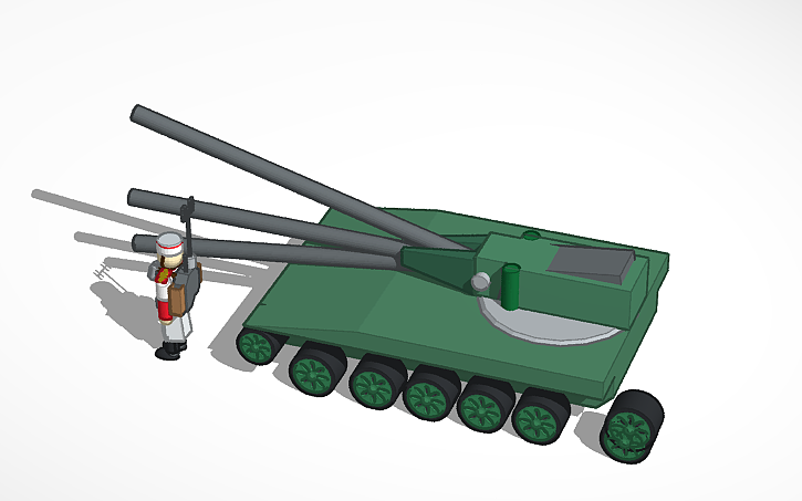 3D design Top secret NR Main Battle Tank project | Tinkercad
