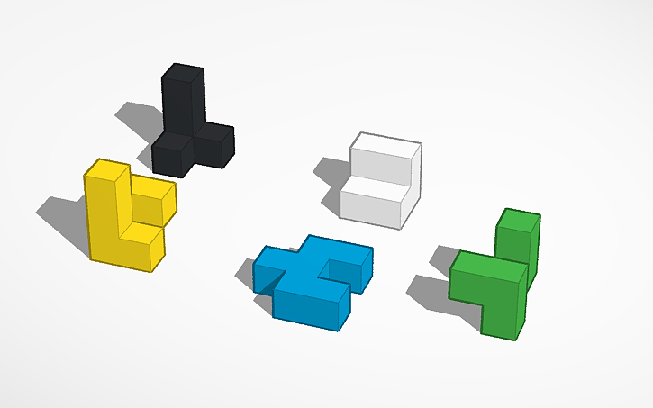 3d Design Puzzle Pieces Tinkercad