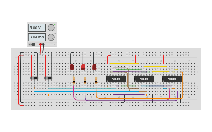 Circuit Design Copy Of 1 Bit Magnitude Comparator Nand Gate Tinkercad