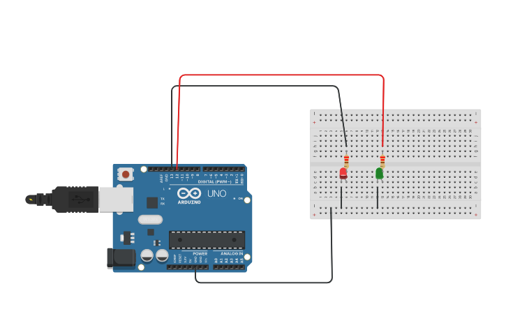 Circuit design Montaje de arduino | Tinkercad