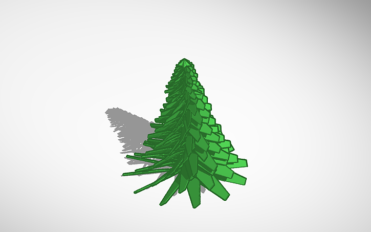 3D design Fir tree - Tinkercad