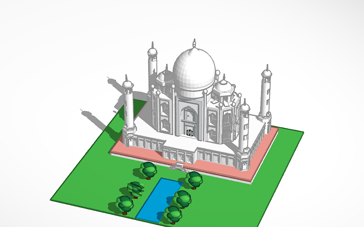 3D design Taj Mahal - Tinkercad