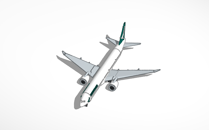 3D design 客機 airliner - Tinkercad