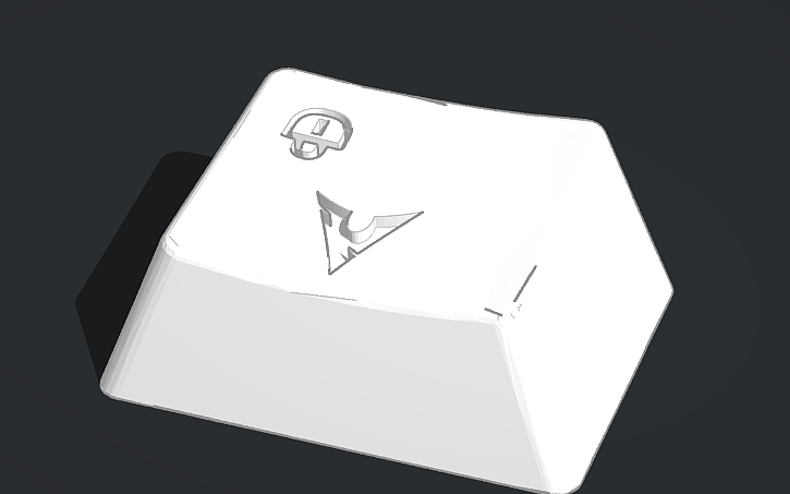3D design Arch keycap - Tinkercad