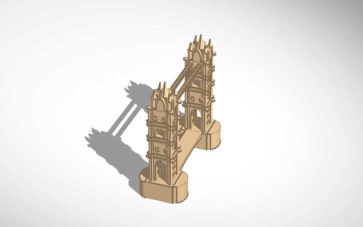3D design London Bridge - Tinkercad
