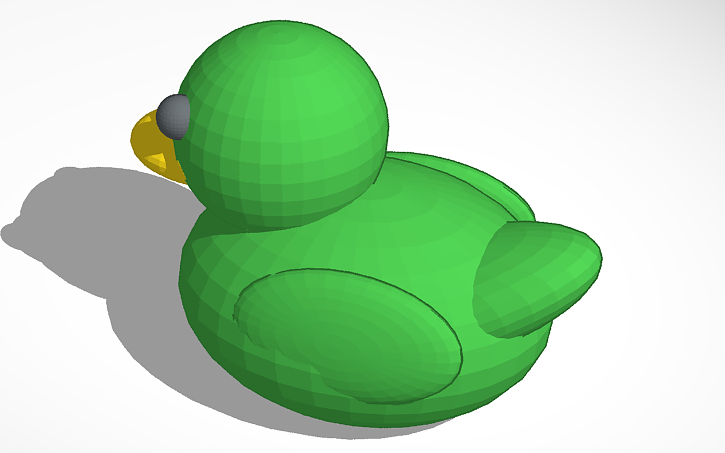 3D design Green Duck Toy | Tinkercad