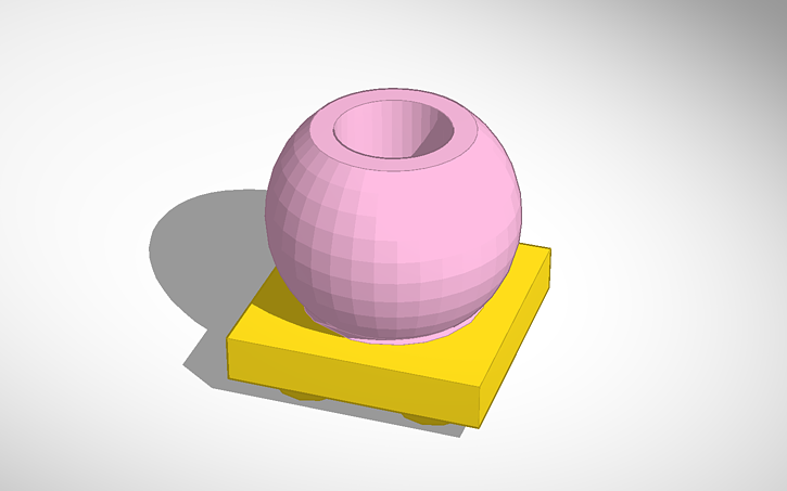 3D design #Lego top - bulb #Popcorn | Tinkercad