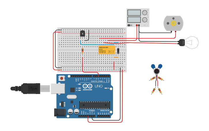 Circuit design Relé - Tinkercad