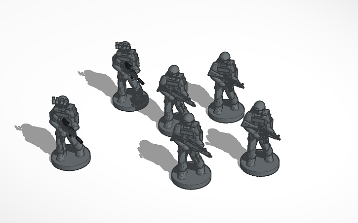 3D design Modern army man - Tinkercad