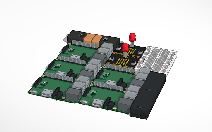 3D design Inside a computer - Tinkercad