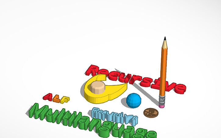 3D design The Recursives - Tinkercad