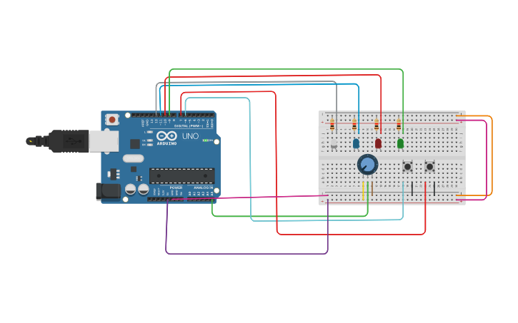 Circuit design Exercicio 7 Arduino Vinicius | Tinkercad