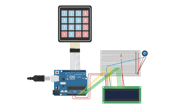 Circuit Design Interfacing Of Lcd With Arduino Tinkercad Bilarasa