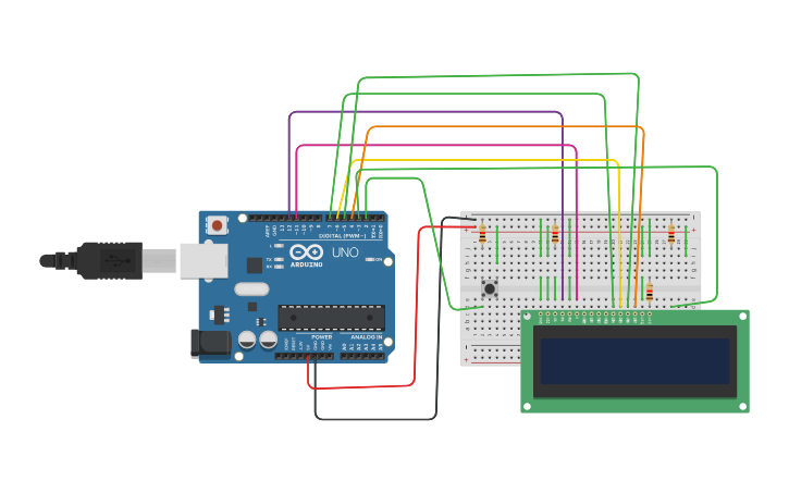 Circuit design assignment level 4 - Tinkercad