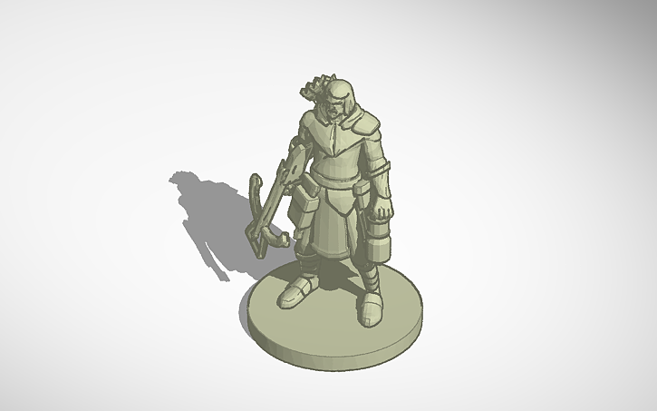 3D design dnd mini - Tinkercad