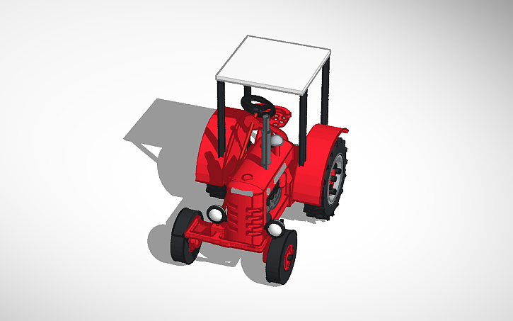 3D design Farmall A Tractor - Tinkercad