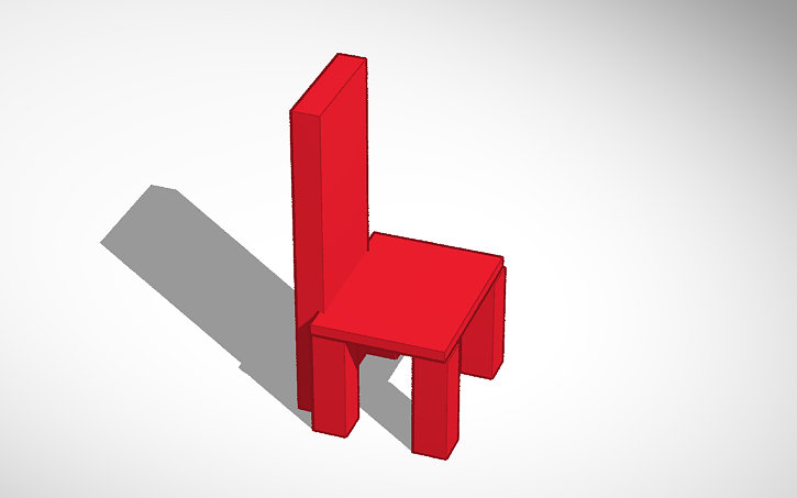 3D design nacis chair - Tinkercad