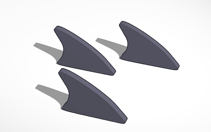 3D design Shark Fin - Tinkercad