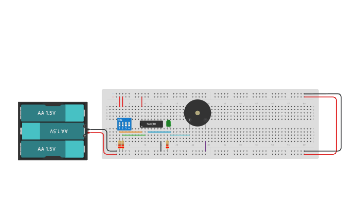 Circuit design PUERTA AND - Tinkercad