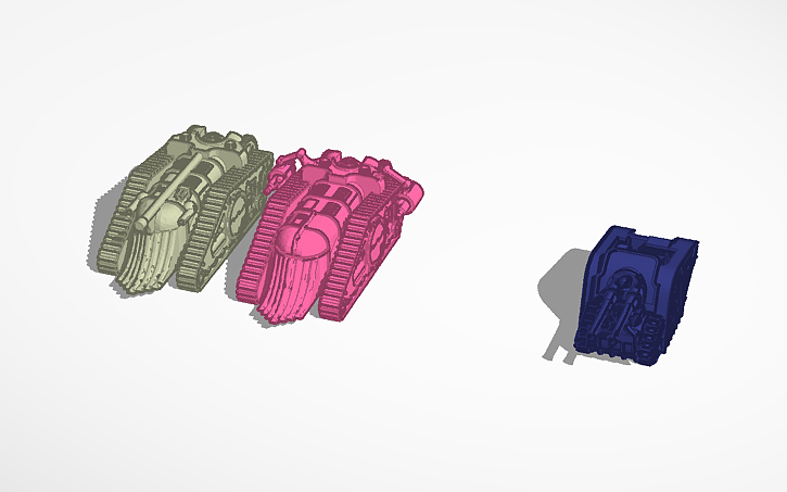 3D design adeptus mechanicus tanks - Tinkercad