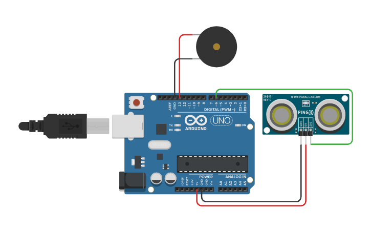 Circuit Design Securityalarm Tinkercad 
