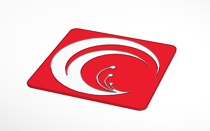 3D design Lycoris Recoil 50mm patch - Tinkercad