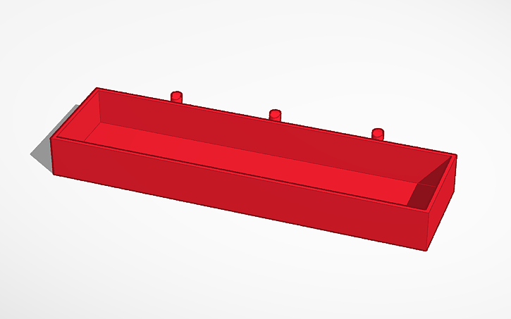 3D design Pegboard shelf - Tinkercad