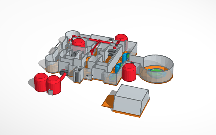 3D design Space base - Tinkercad