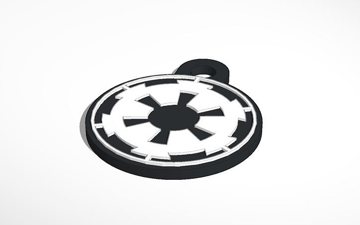 3D design Imperial Emblem Tag - Tinkercad